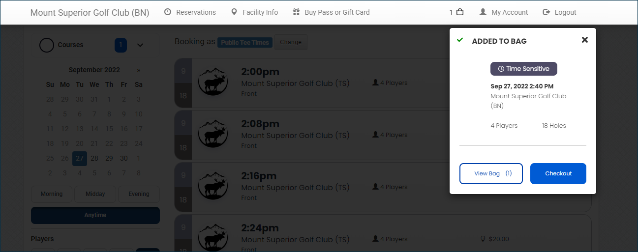 Customer Checkout - New Checkout Flow (with a saved card) – foreUP (800.929.5737)