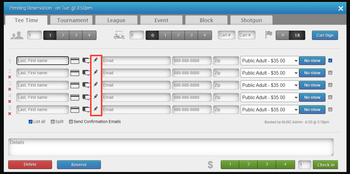 Automatically Saving a Customer from the Tee Sheet – foreUP (800.929.5737)