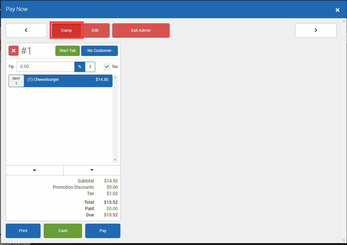 How To Comp A Sale In Food & Beverage – foreUP (800.929.5737)