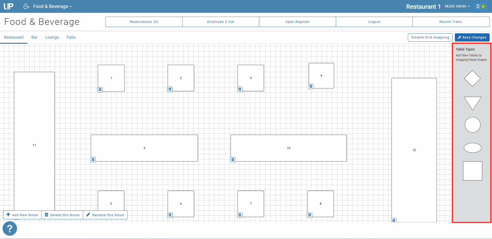 How to Edit Food and Beverage Table Layouts – foreUP (800.929.5737)