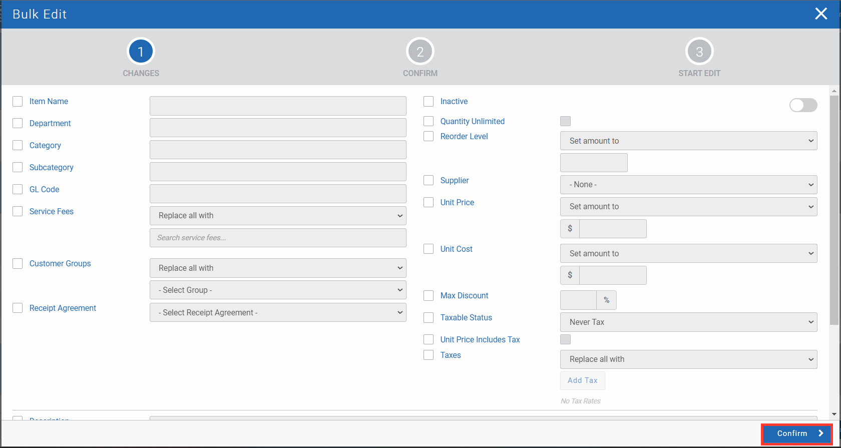 Bulk Editing your Inventory Items – foreUP (800.929.5737)