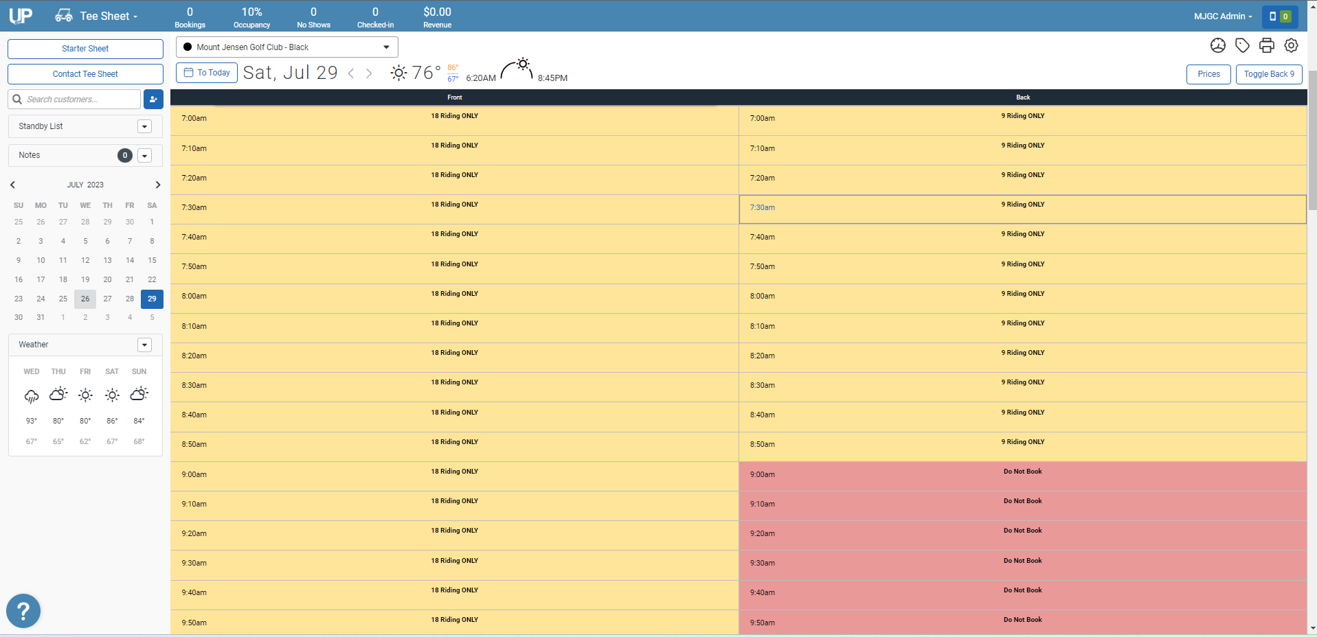 How to Create and Edit Online Day Template Timeframes – foreUP (800.929 ...