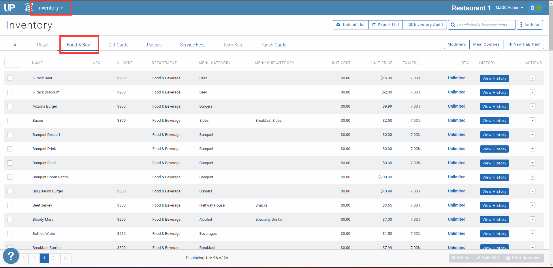 How to Create, Assign and Use Food & Beverage Modifiers – foreUP (800. ...
