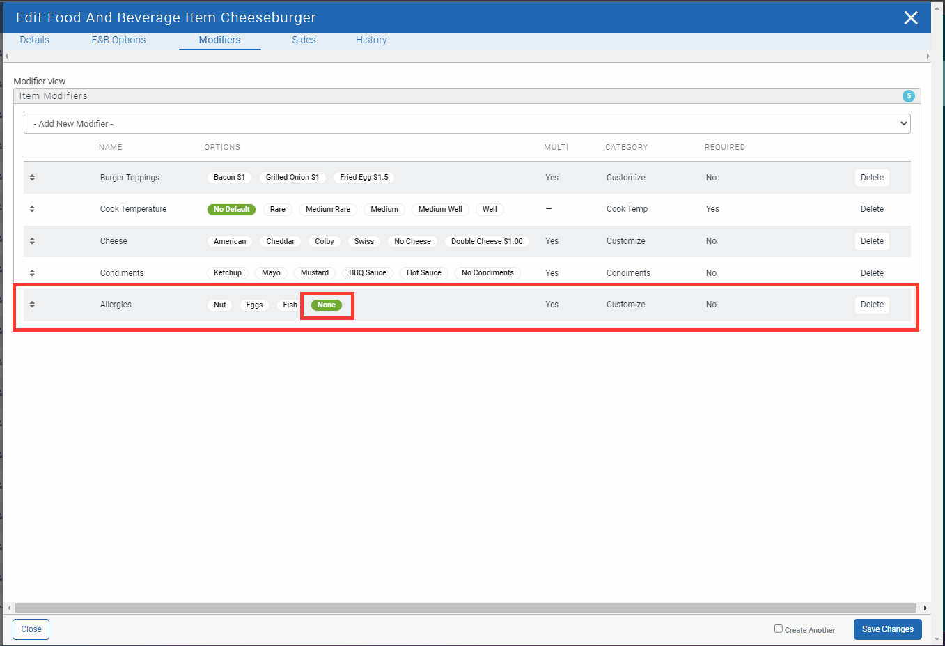 How to Create, Assign and Use Food & Beverage Modifiers – foreUP (800. ...