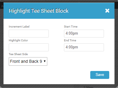 Highlighting the Tee Sheet – foreUP (800.929.5737)