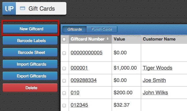 Creating a Gift Card within the Gift Cards Module – foreUP (800.929.5737)