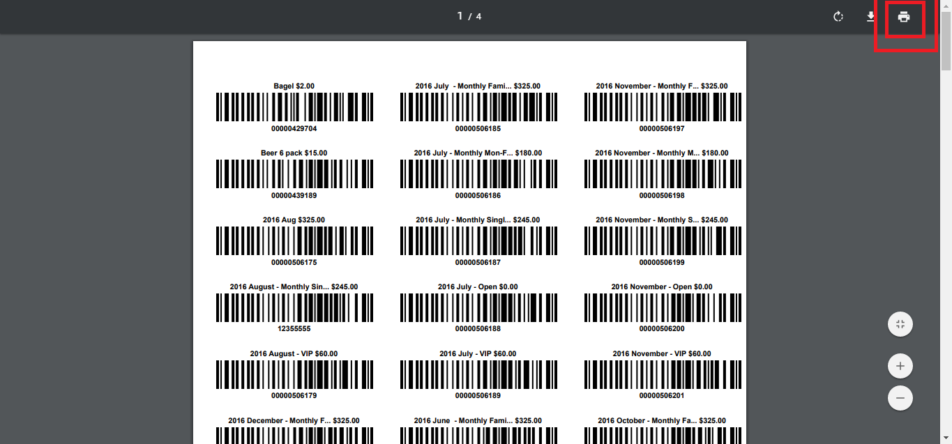 Printing Bar Codes – foreUP (800.929.5737)