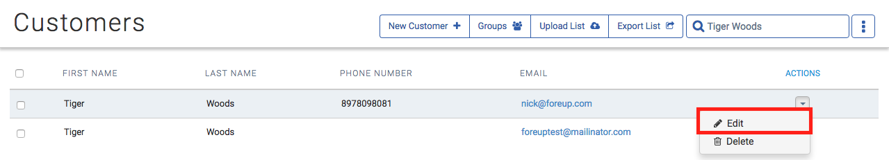 Editing Online Credentials (Username & Password) – foreUP (800.929.5737)