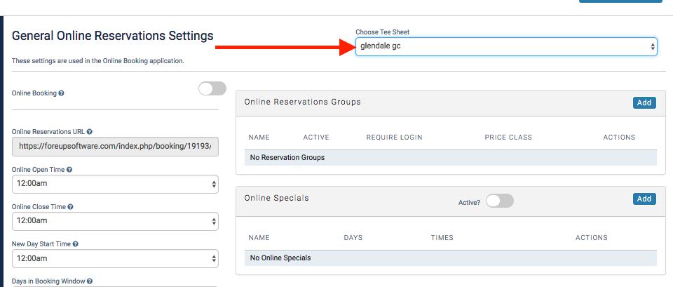 Online Booking Tee Time Availability – foreUP (800.929.5737)