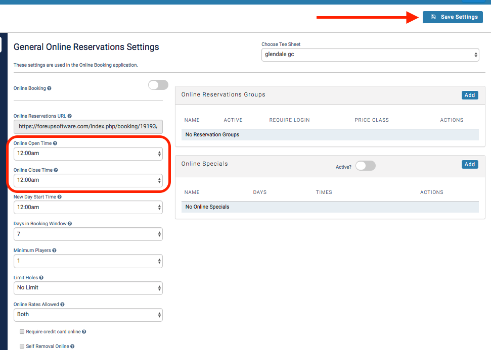 Online Booking Tee Time Availability – foreUP (800.929.5737)