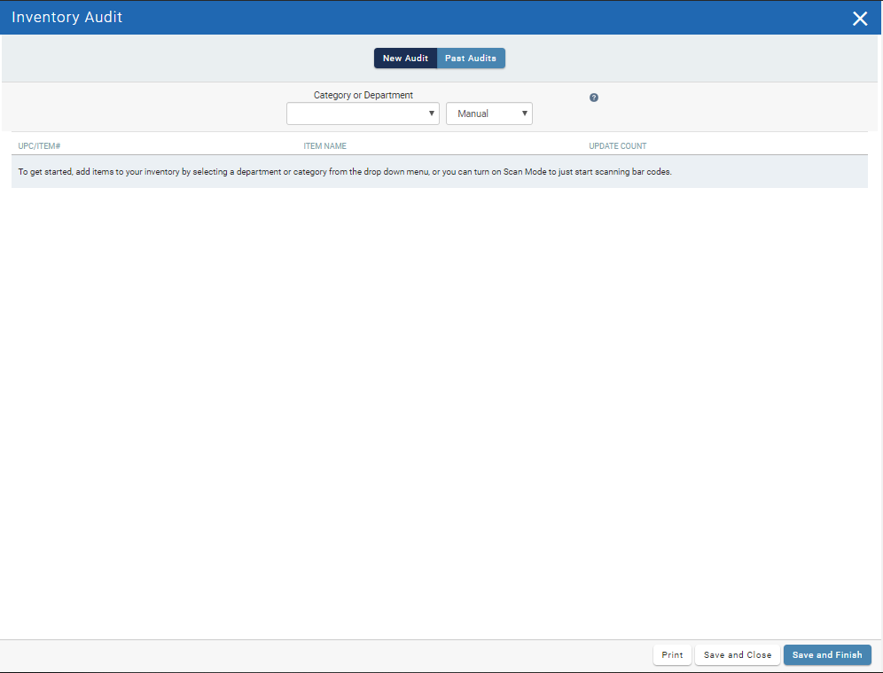 Performing an Inventory Audit – foreUP (800.929.5737)