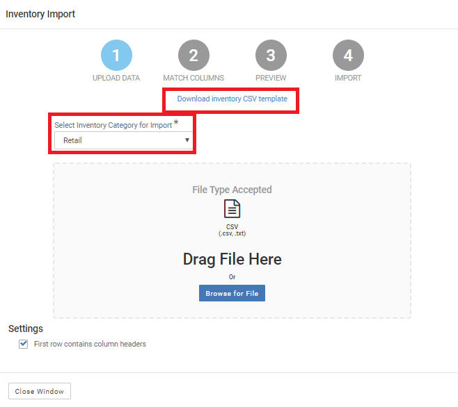Importing and Exporting Inventory Lists – foreUP (800.929.5737)
