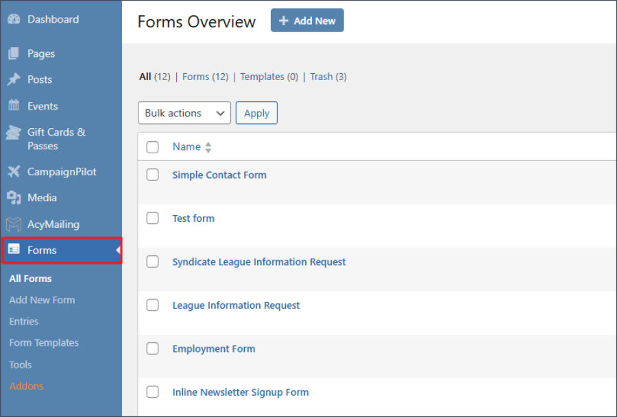 Website - How to Create and Edit Forms – foreUP (800.929.5737)